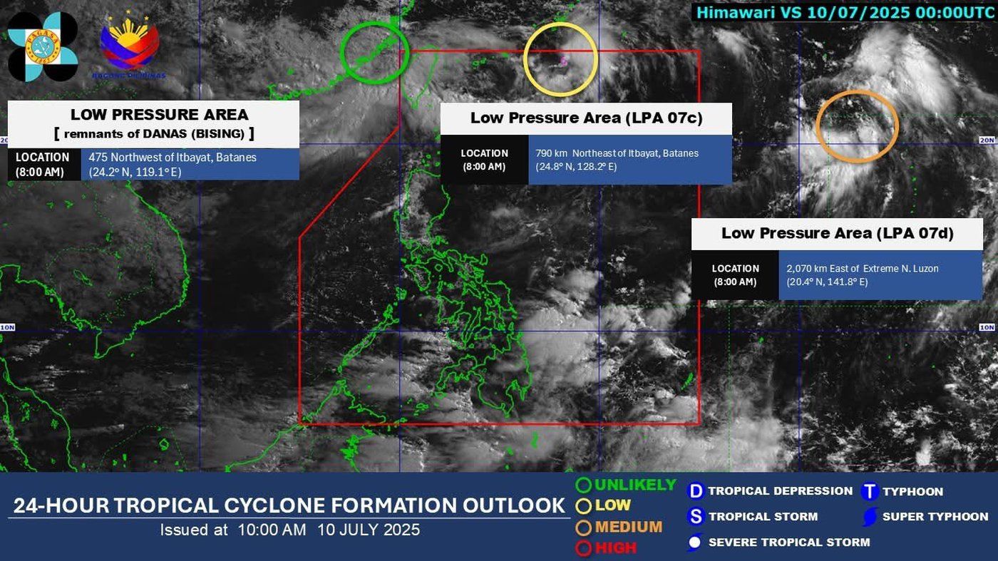 3 low pressure areas spotted around Philippines | ABS-CBN News