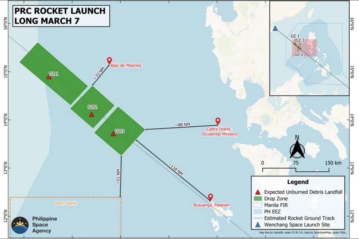 PH Space Agency warns debris from China's rocket launch may contain ...