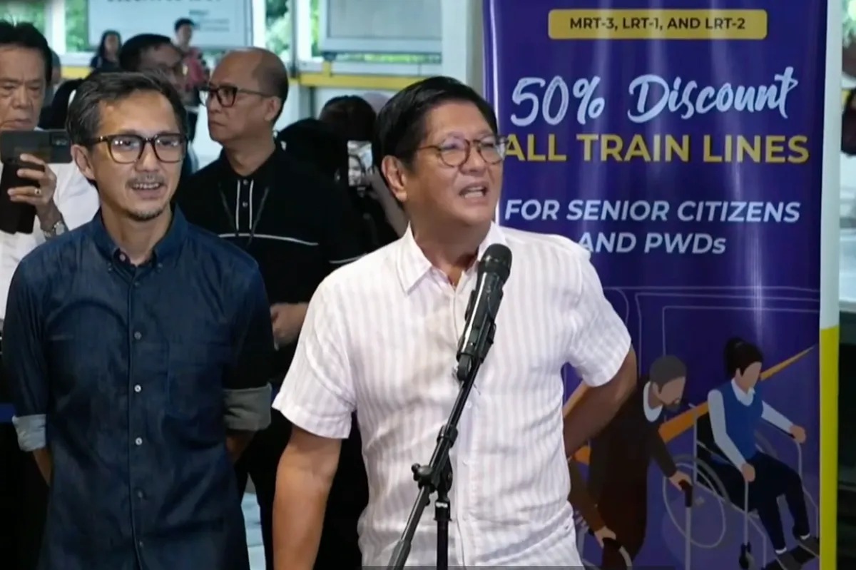 Marcos announces 50 pct train fare discount for seniors, PWDs | ABS-CBN ...