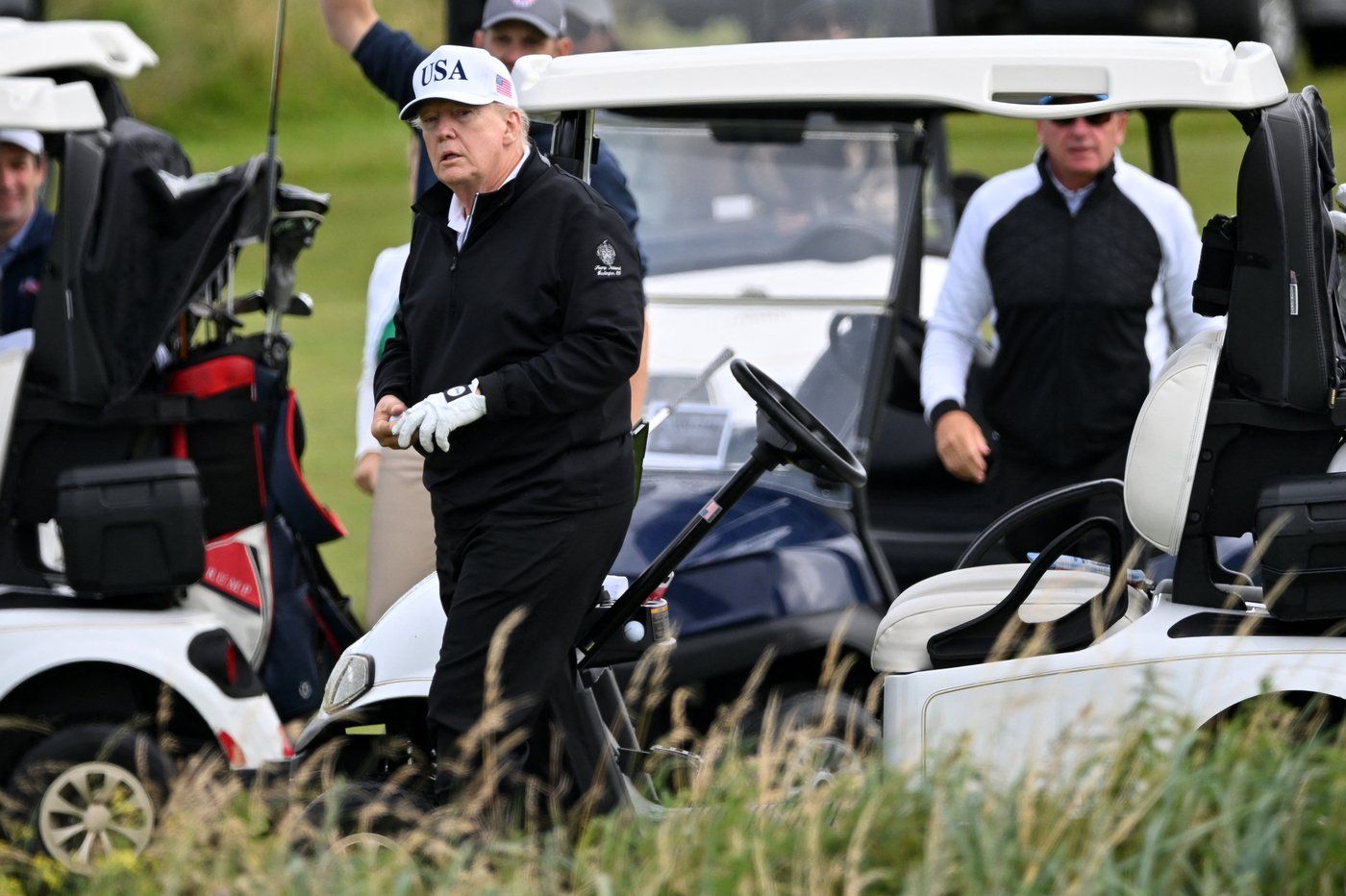 Trump hits Scottish golf course as protesters set to rally | ABS-CBN News