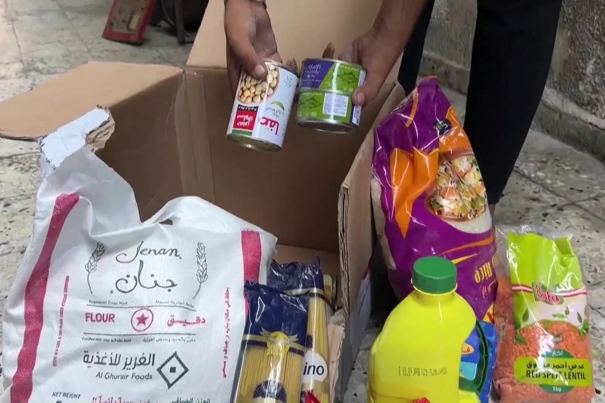 Inside an aid package dropped from the sky over Gaza | ABS-CBN News