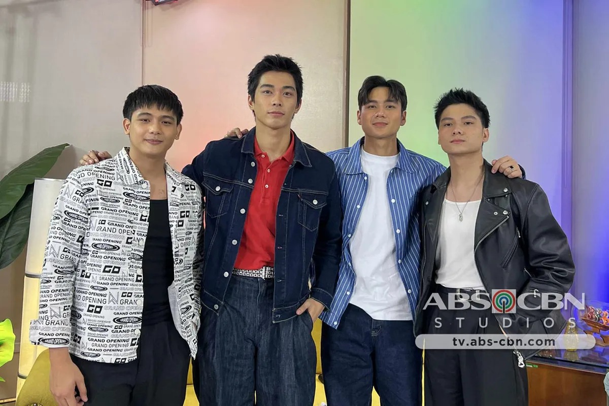 “The Four Bad Boys and Me” actors Gelo, Harvey, River and Dustine ...