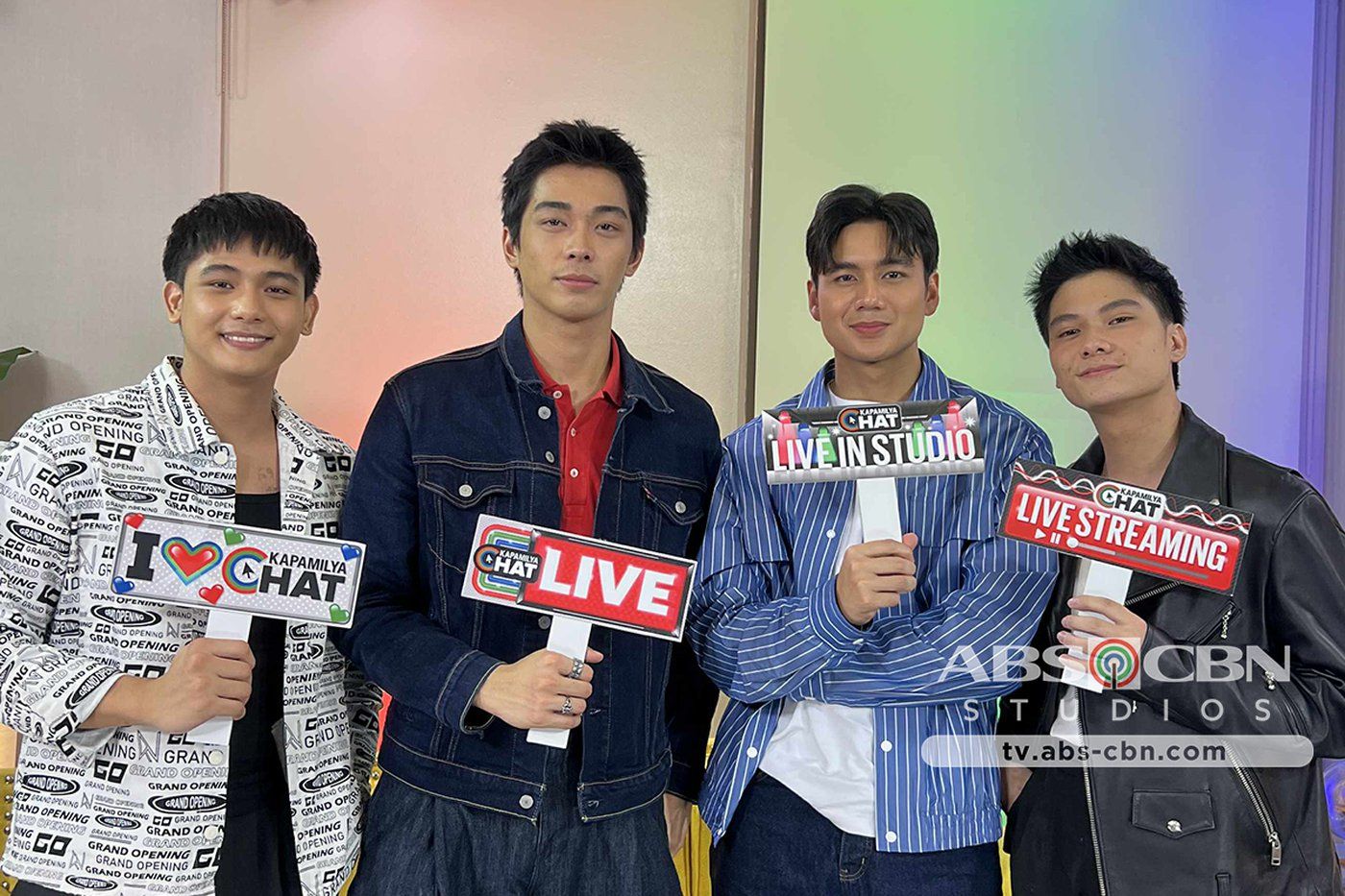 Gelo, Harvey, River, and Dustine try to make each other laugh in this ...