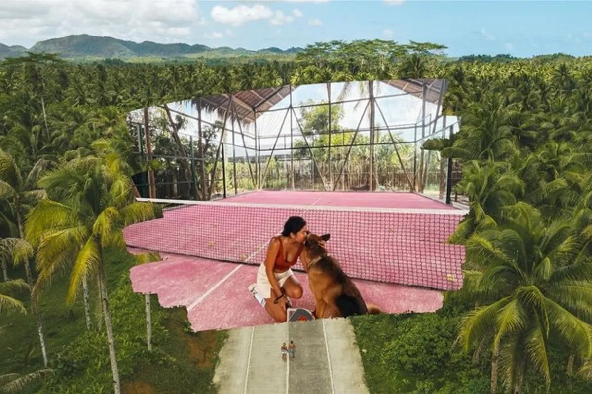 You Have to See This Pink Padel Court—The First One in Siargao! | ABS ...