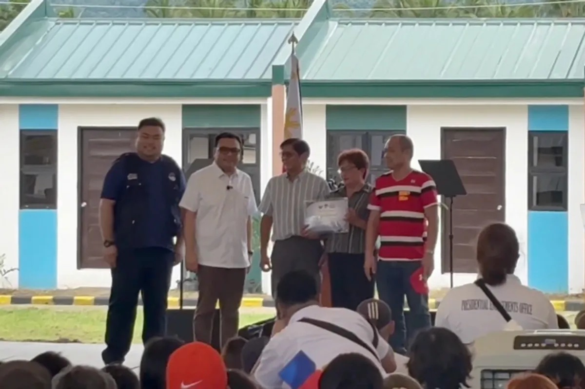 Marcos leads distribution of housing units for families in Laguna | ABS ...