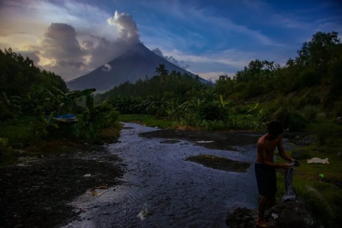 Phivolcs warns of possible lahar near Mayon Volcano due to Opong | ABS ...