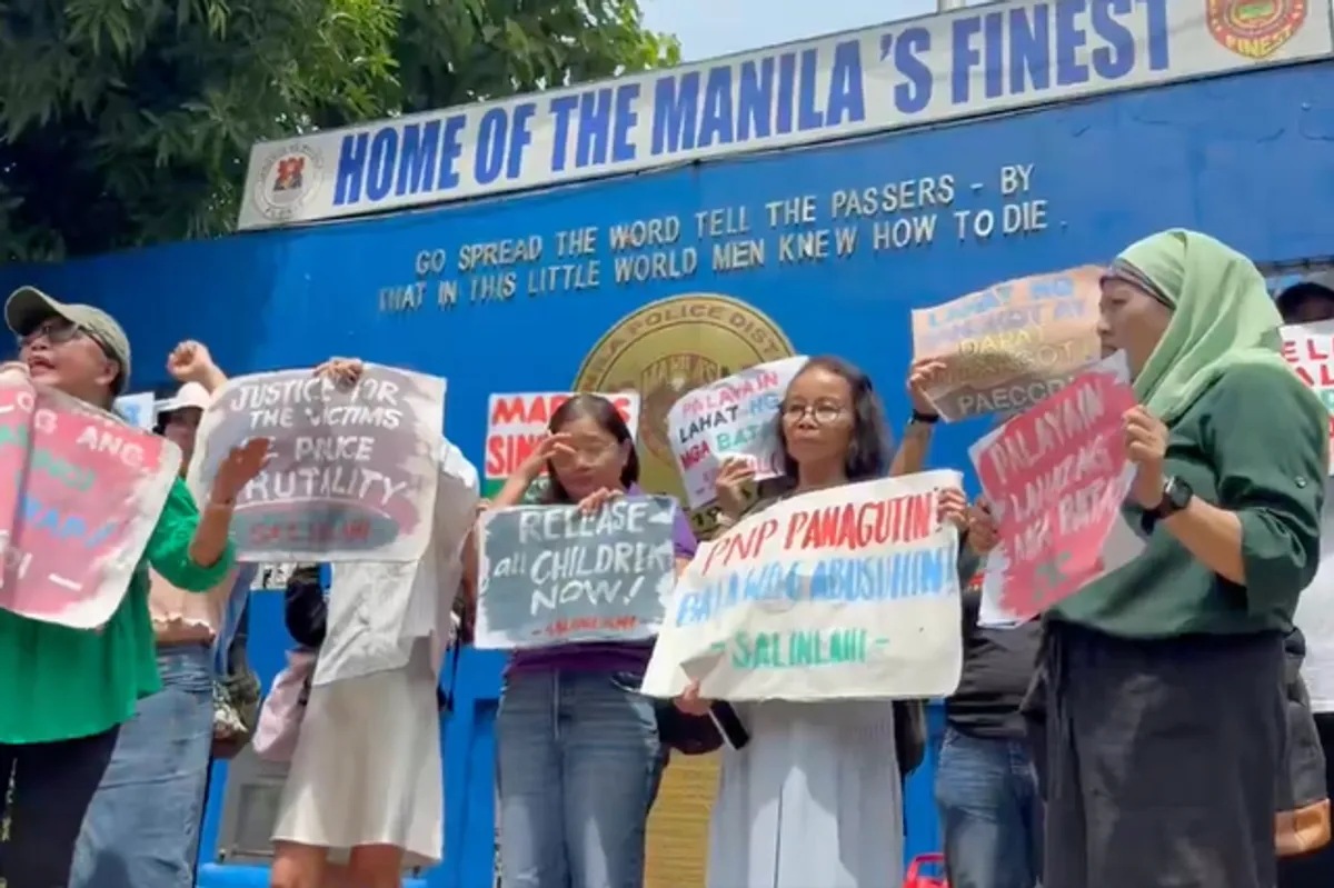 Protesters demand release of minors arrested after Manila rally | ABS ...
