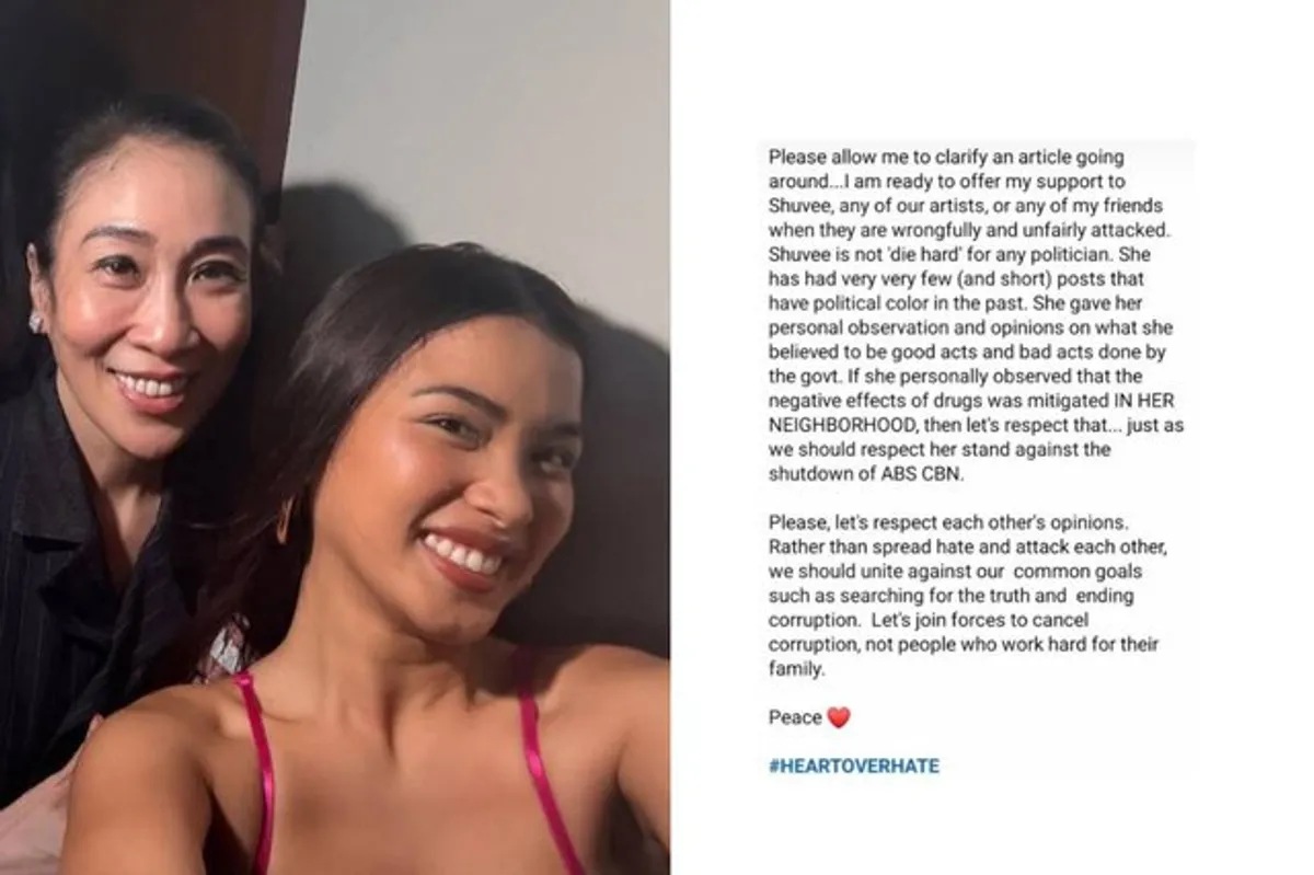 Annette Gozon-Valdes extends support for Shuvee Etrata: ‘Let’s respect each other’s opinions ...