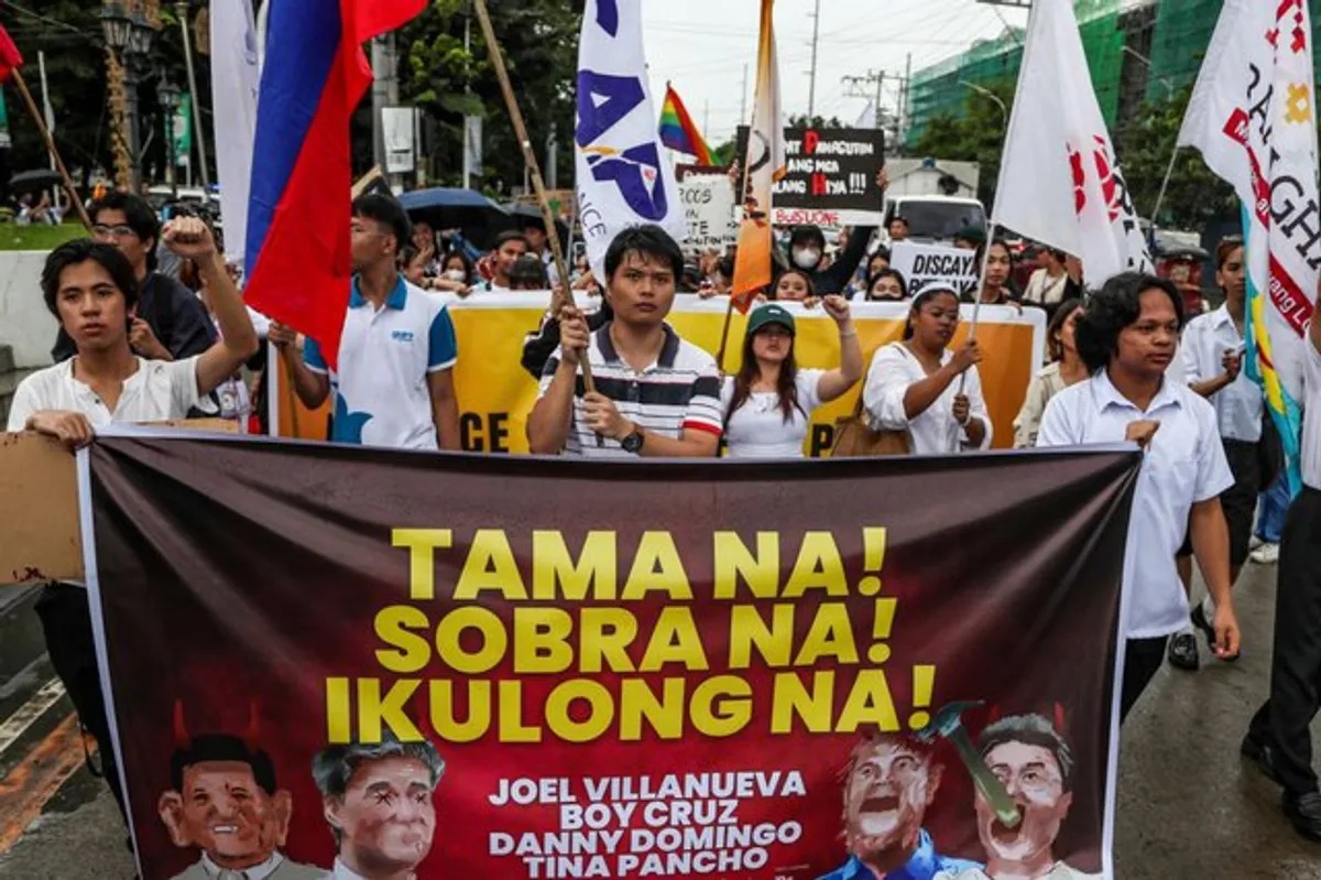 BulSU students stage protest vs flood control anomalies, corruption ...