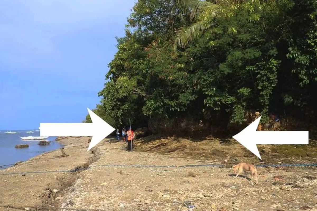 Dalampasigan sa Bogo, Cebu umangat matapos ang 6.9 magnitude na lindol ...