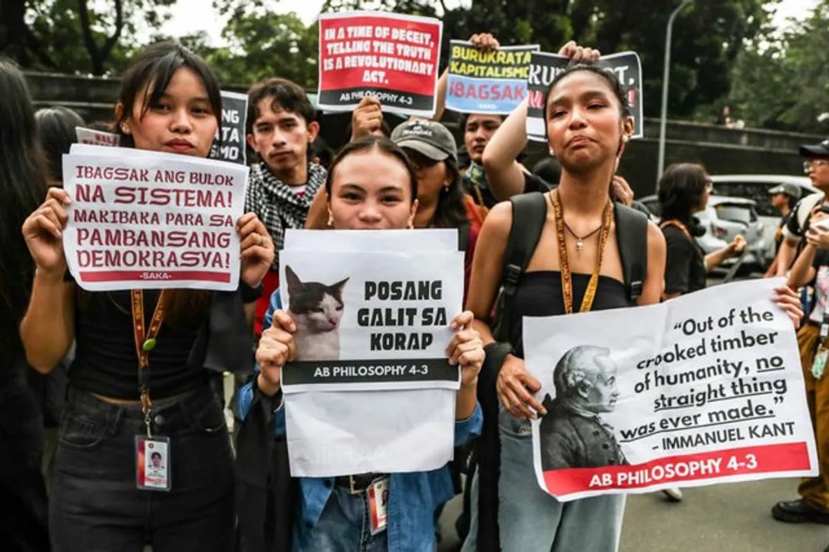 Students in 10 PUP campuses walk out to protest corruption | ABS-CBN News