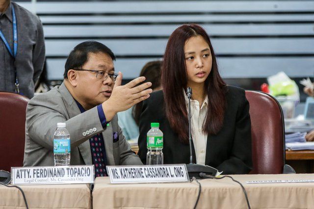 SC dismisses petition of Cassandra Li Ong vs. congressional hearings on ...