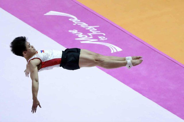 Carlos Yulo takes bronze in men's floor exercise at World Championships ...