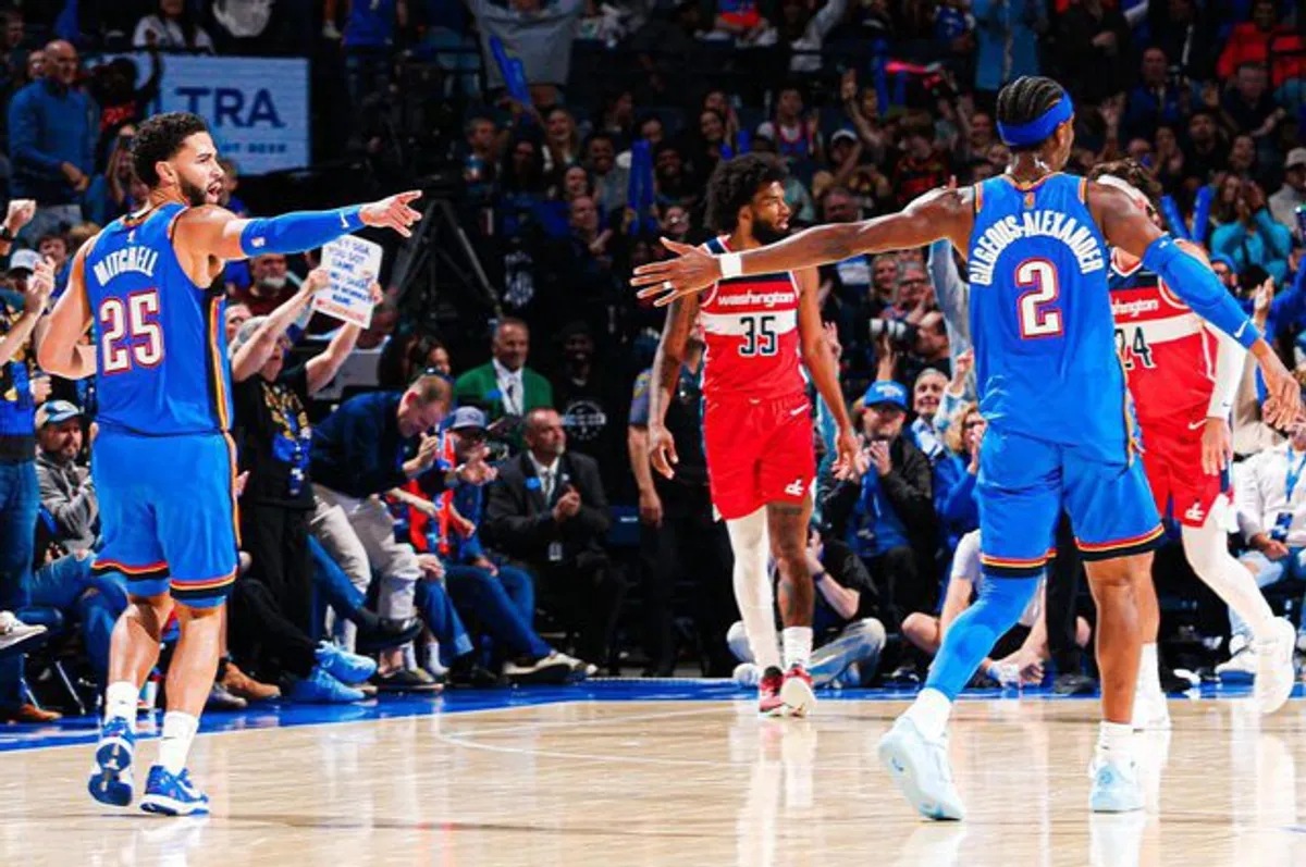 NBA champs Thunder roll past Wizards, Bucks and Spurs win | ABS-CBN Sports