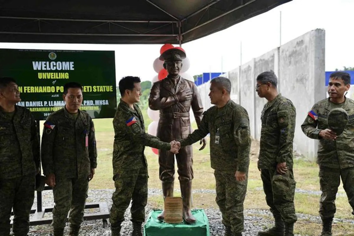 Monument commemorating Fernando Poe Sr.'s war exploits unveiled | ABS ...