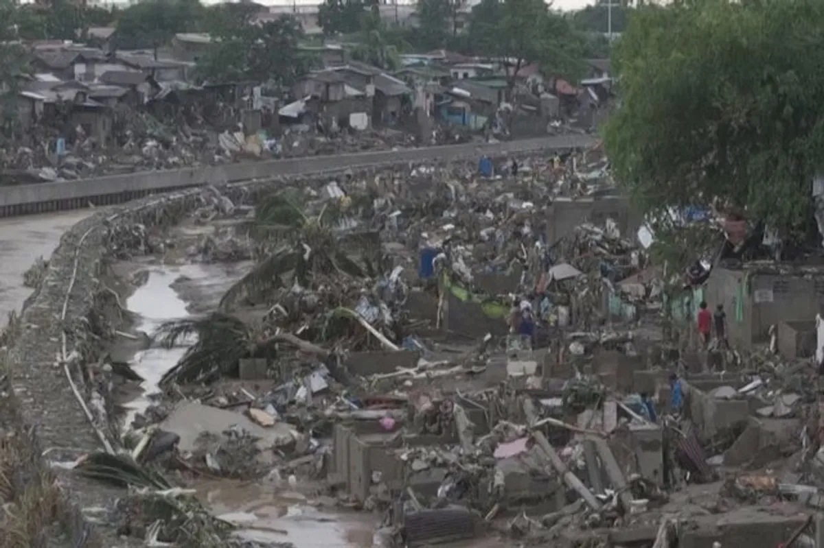 Drone view captures trail of destruction in Cebu after Typhoon Tino ...