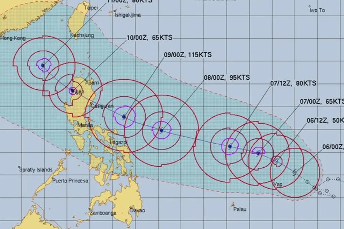 JTWC: Potential super typhoon Uwan may reach peak intensity off Bicol ...
