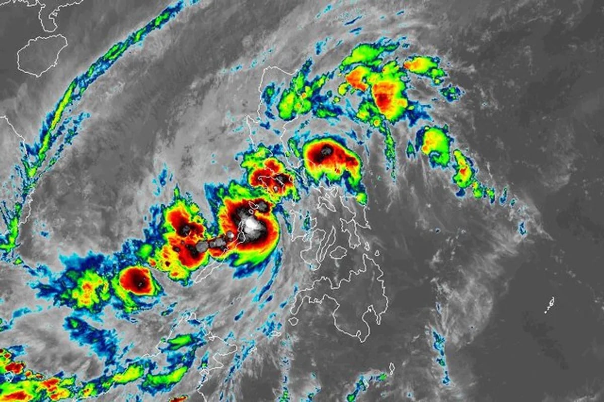 'Verbena' intensifies into tropical storm as it approaches Palawan ...