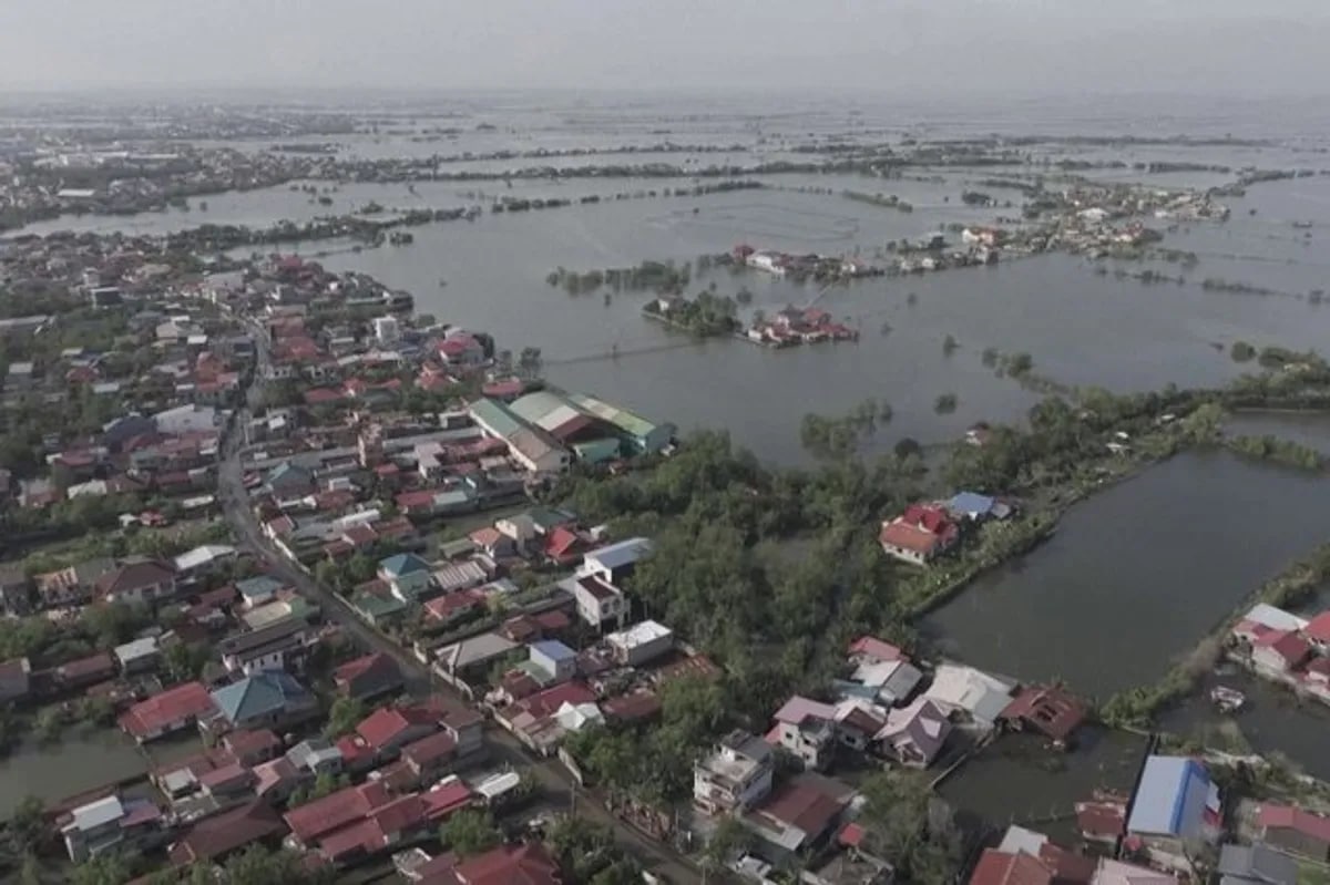 Drone view shows systemic flooding plaguing Hagonoy, Bulacan | ABS-CBN News