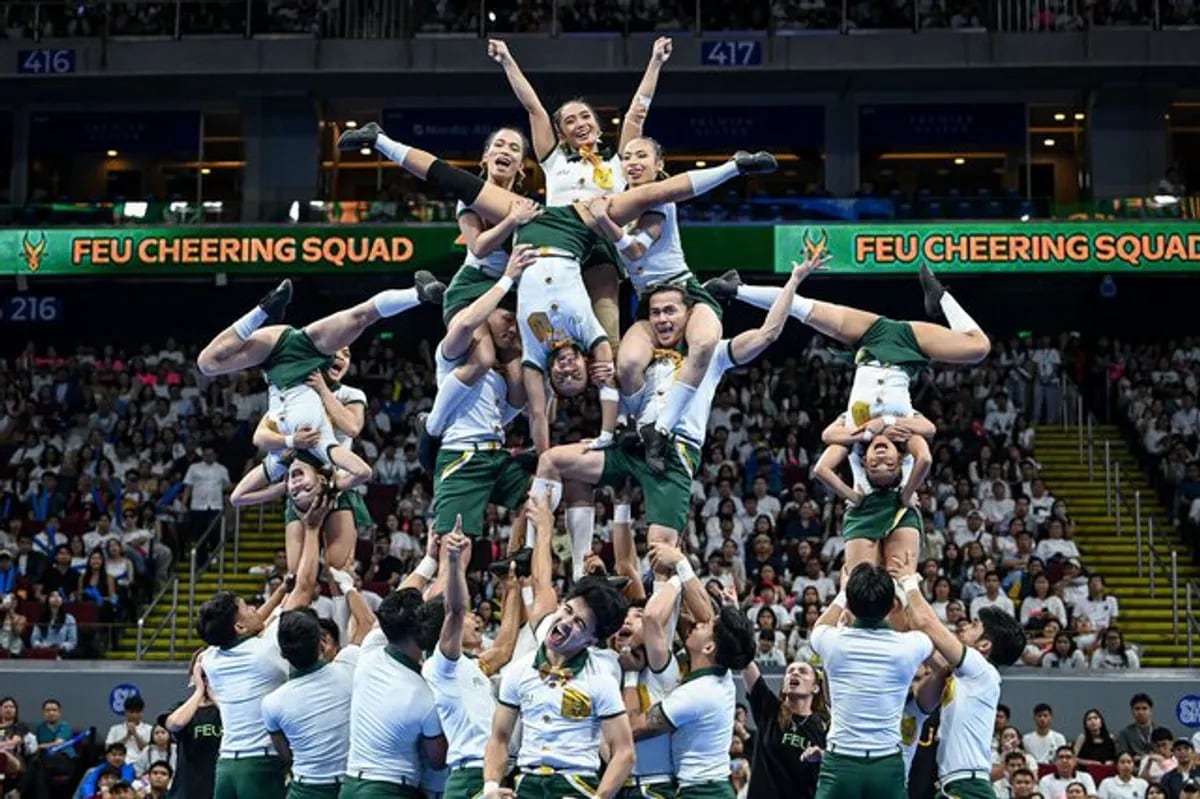 IN PHOTOS: FEU Cheering Squad in UAAP Season 88 Cheerdance Competition ...