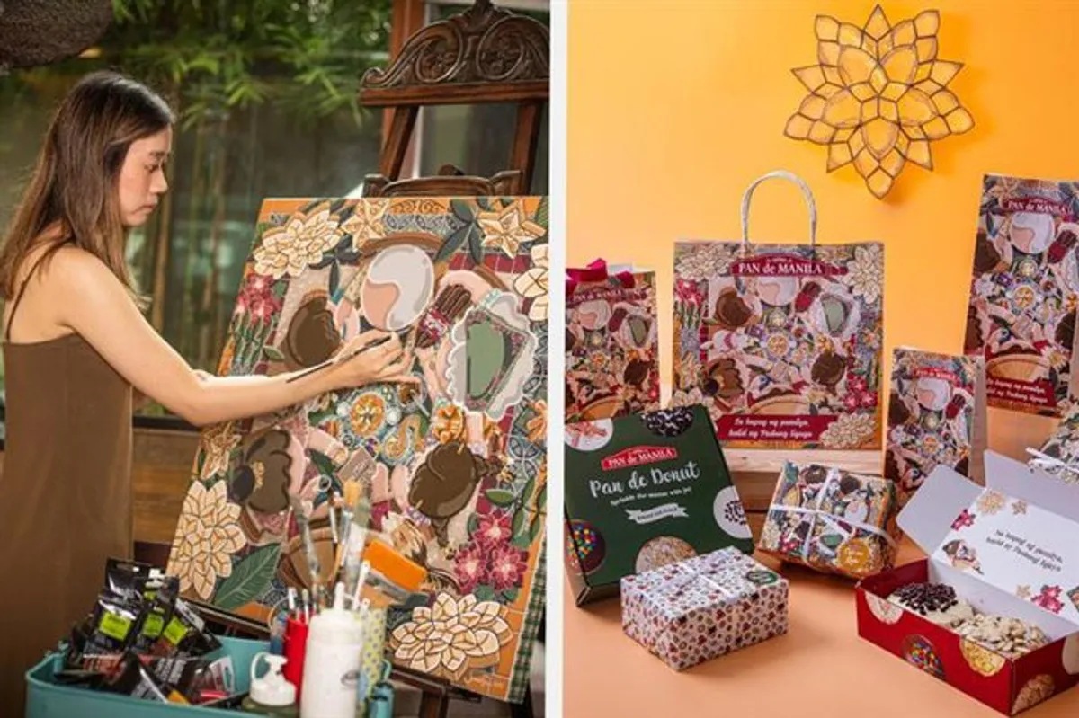 From canvas to pandesal bags: Filipina artist captures spirit of noche ...