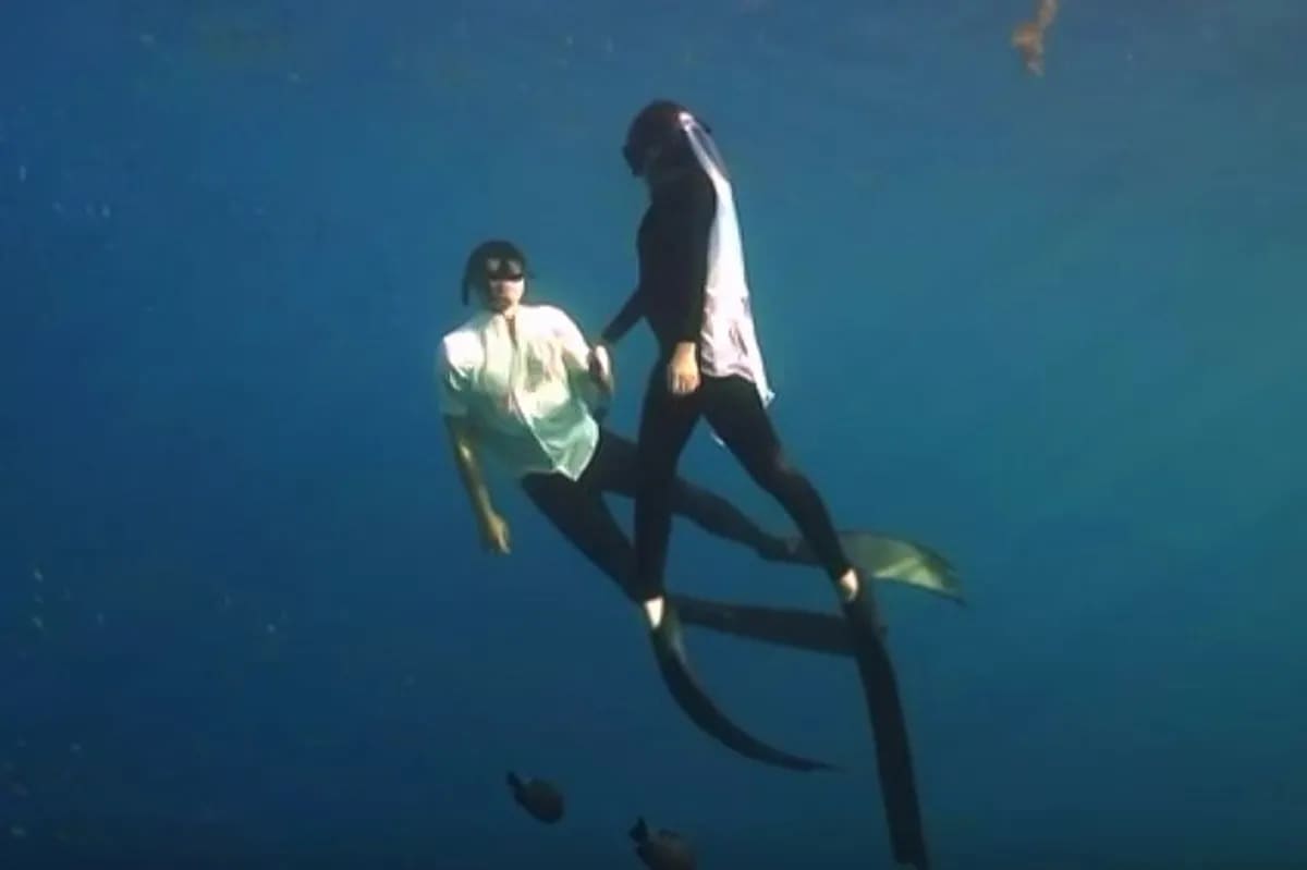 Free diving prenup sa Napaling Crack, Bohol | ABS-CBN Lifestyle