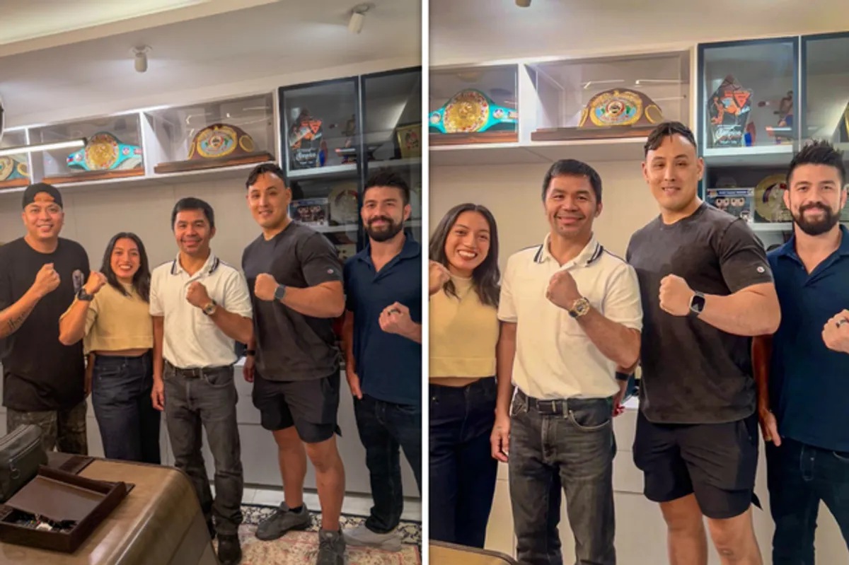 Manny Pacquiao reunites with ‘Physical Asia’ teammates Mark Mugen, Lara ...