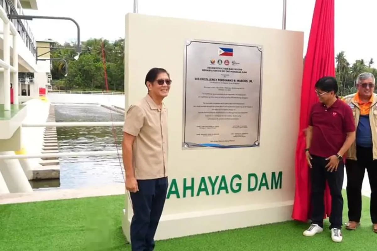 Marcos inaugurates rehabilitated dam in Zamboanga | ABS-CBN News