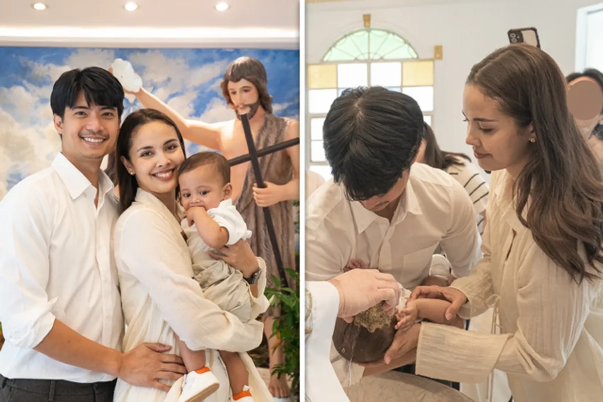Megan Young and Mikael Daez's son Leon gets baptized | ABS-CBN ...