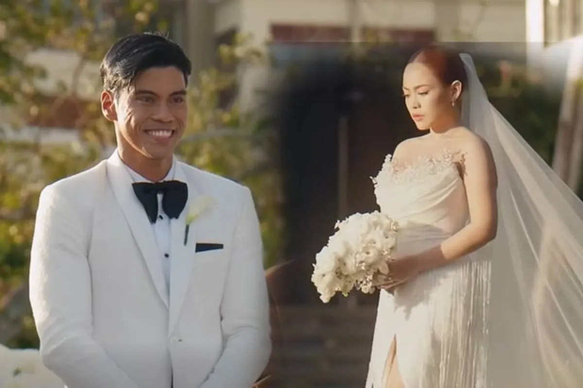 Kim Molina and Jerald Napoles tie the knot in a beach wedding in Bohol ...