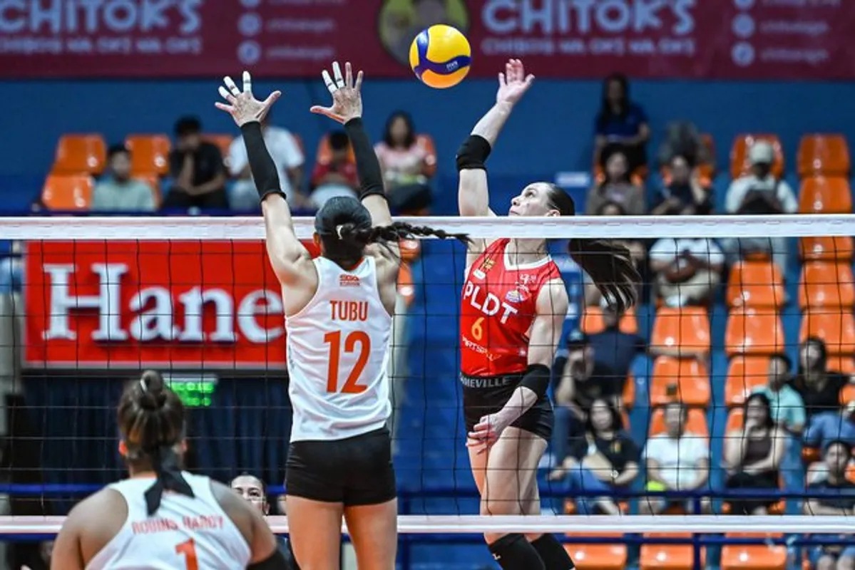 PVL: Savi Davison fires 32 in PLDT's 5-set win over Farm Fresh | ABS ...