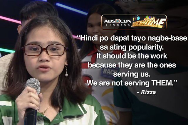 Student leader na si Rizza, VOTE WISELY ang sigaw! | It’s Showtime ...