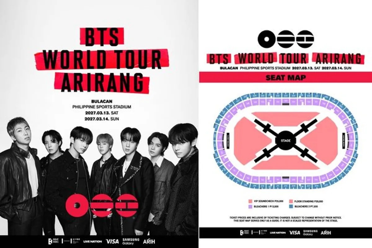 BTS to bring ‘Arirang’ world tour to Philippine Sports Stadium in March ...