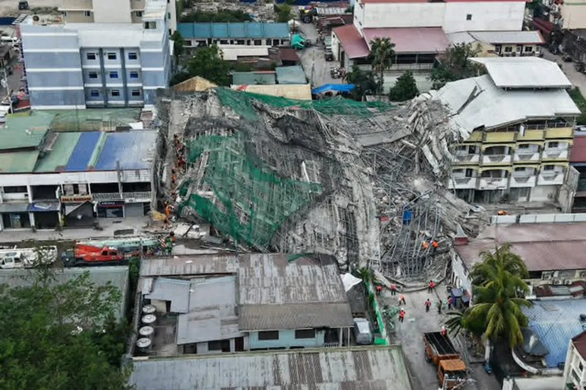 Travel ban eyed vs owner, contractor of collapsed Pampanga building ...