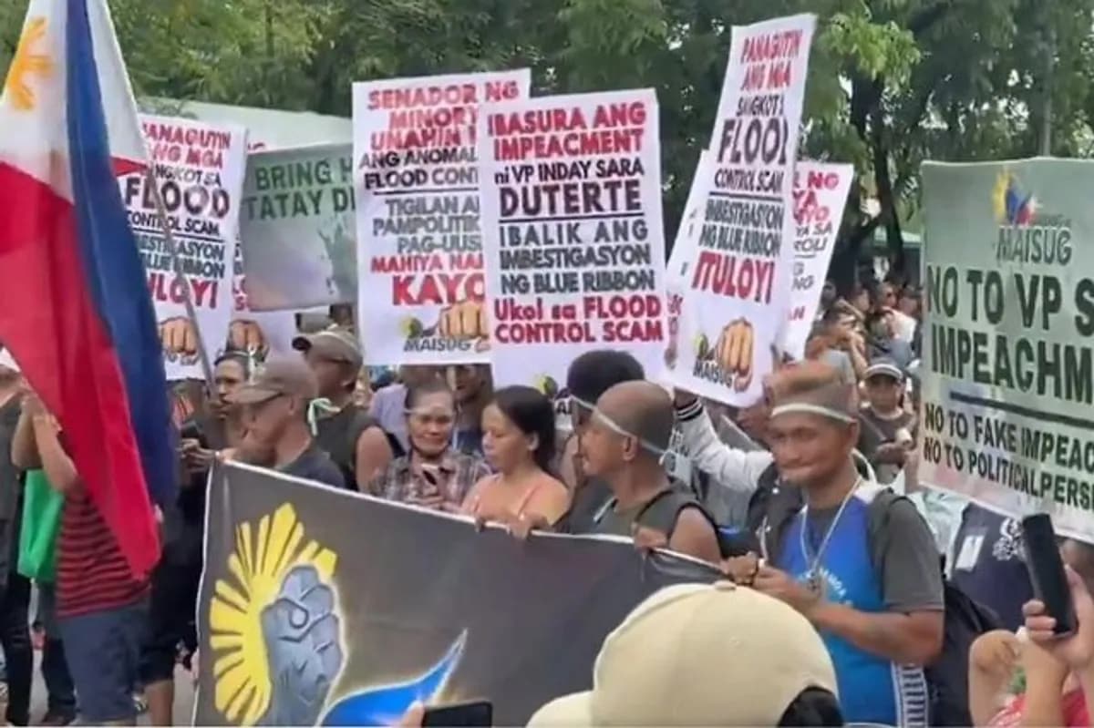 Groups rally outside Senate as Cayetano bloc holds flood-control ...